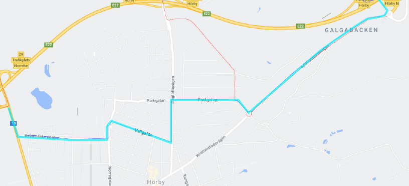 Omledning av trafik E22 31/5 till 2/6 | Hörby.se